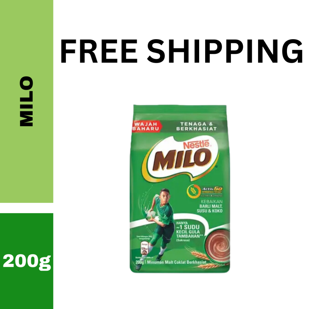 NESTLE MILO POWDER SOFT PACK 200g | Shopee Malaysia