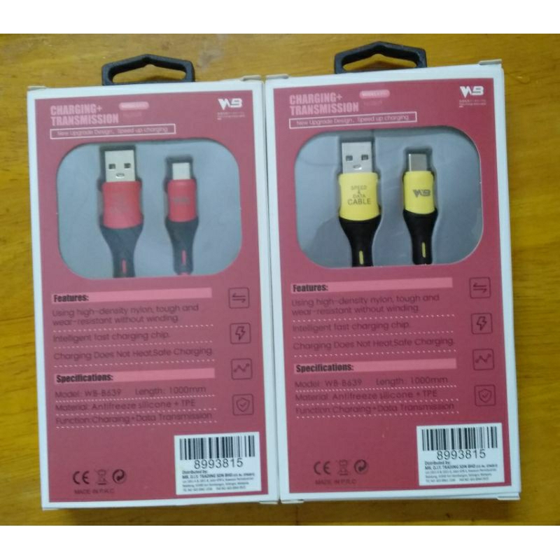 WB 4A Output Fast Charge Data Cable Type C 1 Meter | Shopee Malaysia