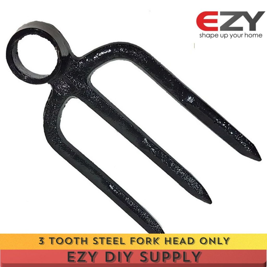 HEAVY DUTY 3 TOOTH STEEL FORK HEAD ONLY | Shopee Malaysia