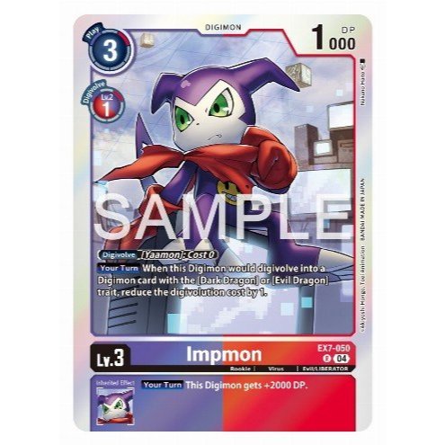 Impmon - Digimon TCG - EX7-050 - Rare - Japanese | Shopee Malaysia