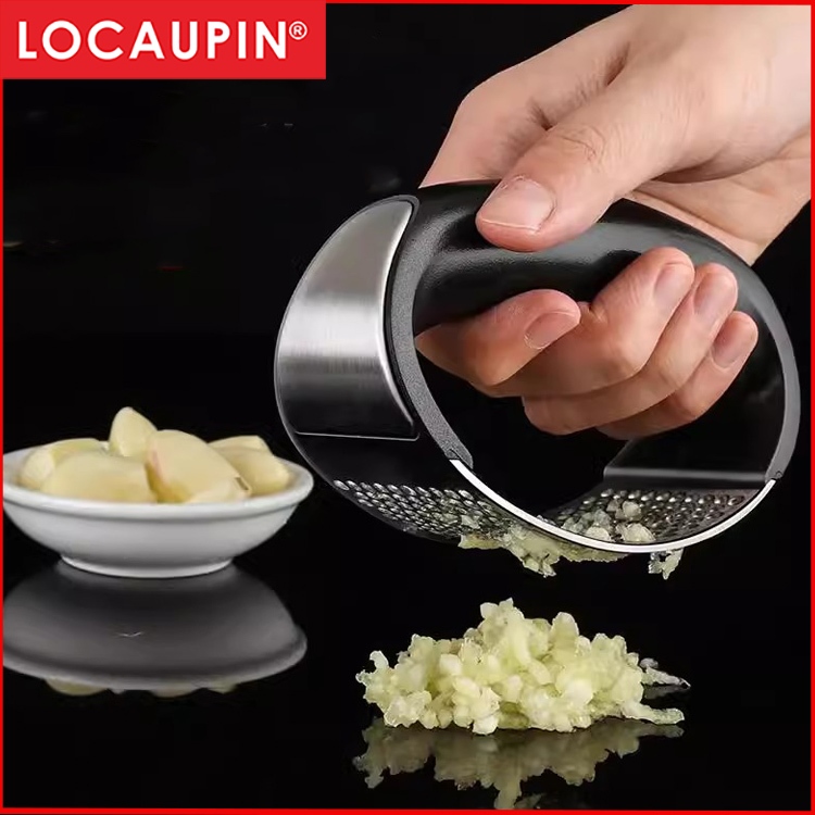 Locaupin Garlic Press Rocker - Stainless Steel Garlic Mincer Garlic Crusher, New Innovative ...