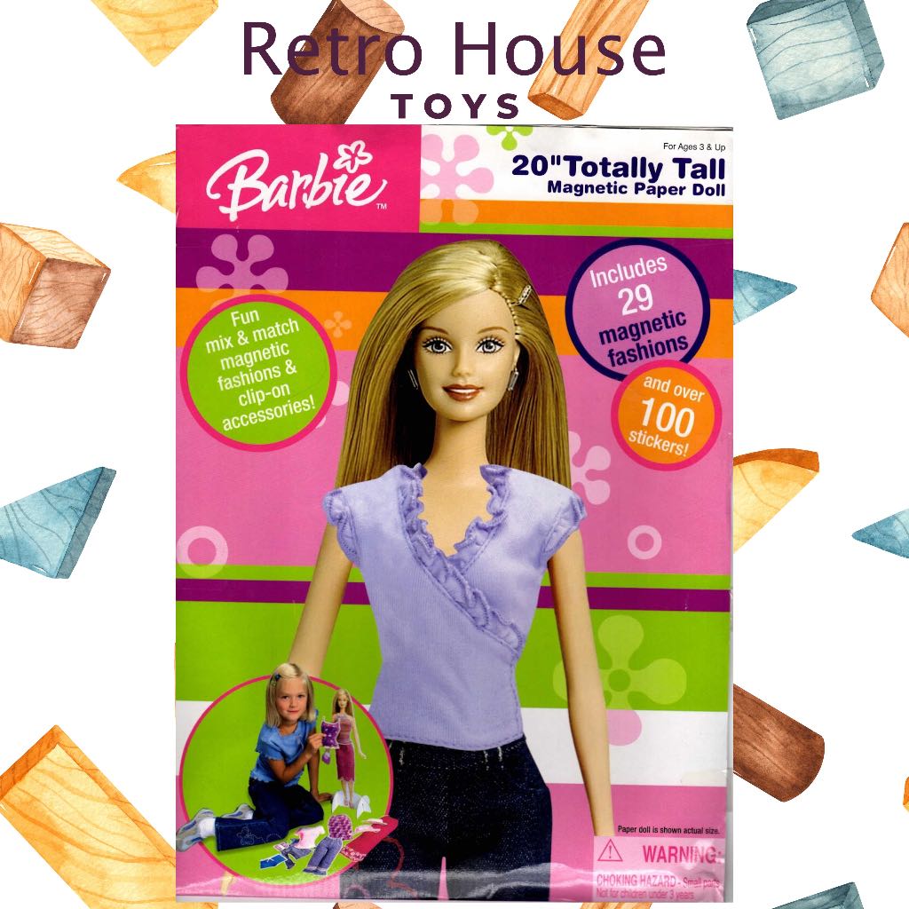 [PDF] Vintage Barbie Paper Doll: 2003 Barbie 20" Totally Tall Magnetic ...