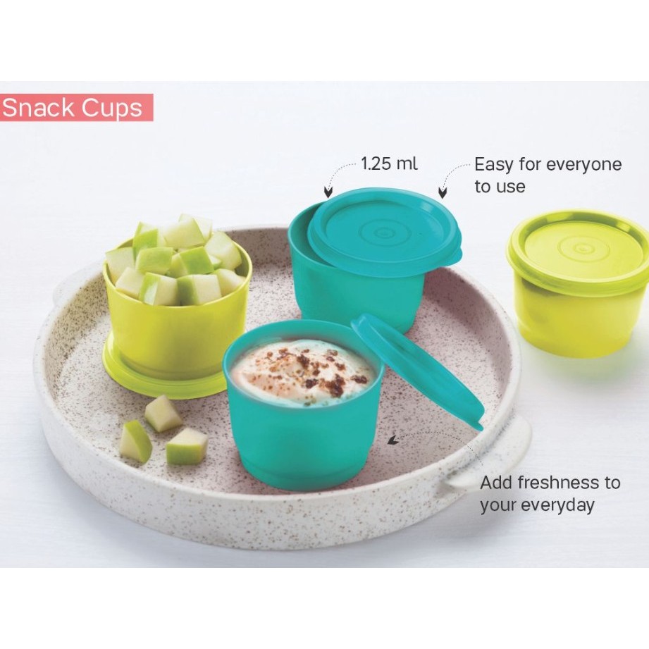 Tupperware Snack Cup 110ml/Cubix Mini/Bekas Kecil(1pc/2pcs) | Shopee ...