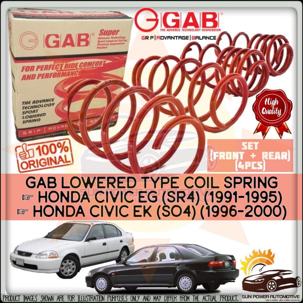 Honda Civic EG SR4 / EK SO4 1991-2000 GAB SUPER SPORT PREMIUM LOWERED ...