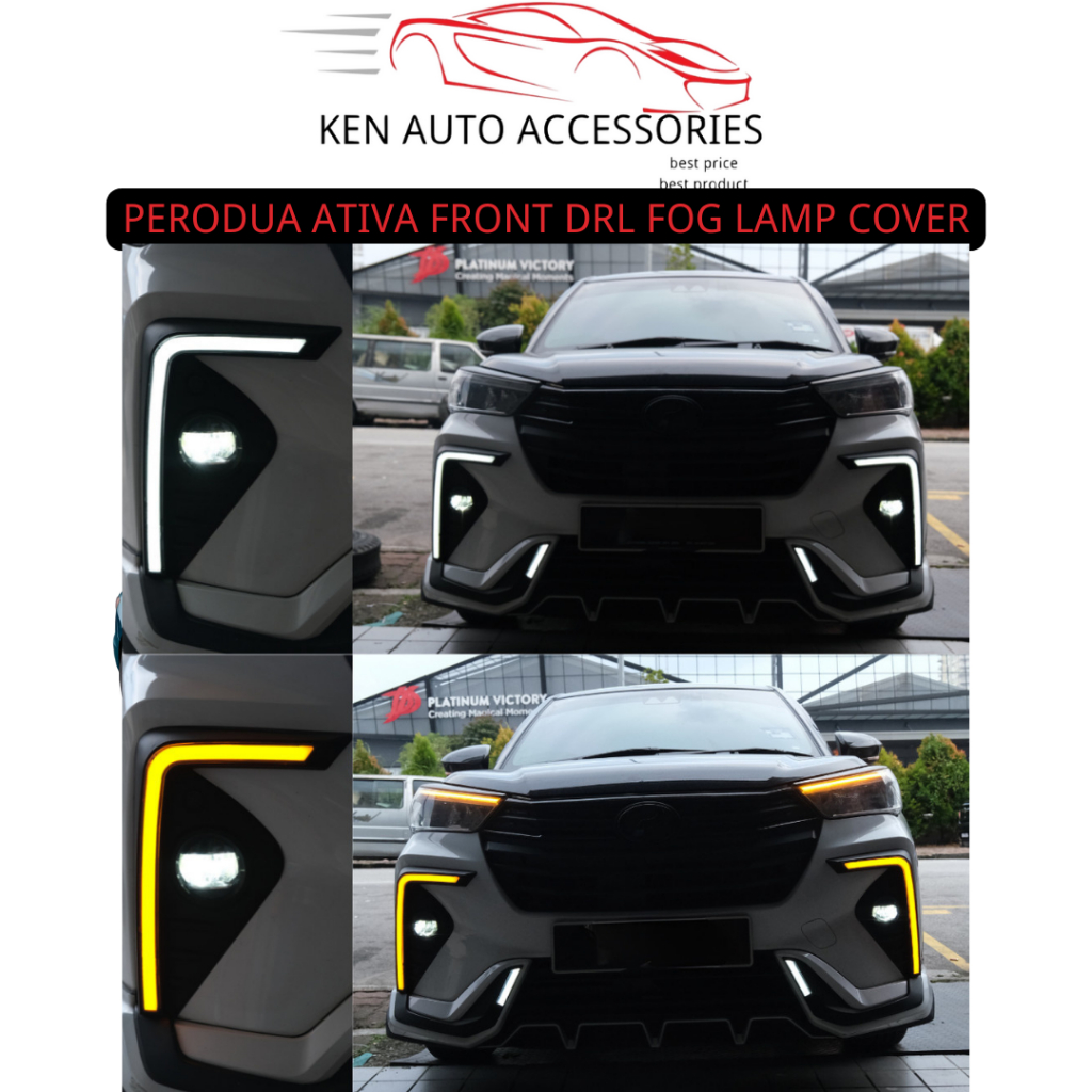 PERODUA ATIVA FRONT DAYTIME RUNNING LIGHTS, DAYLIGHT & SIGNAL RUNNING ...