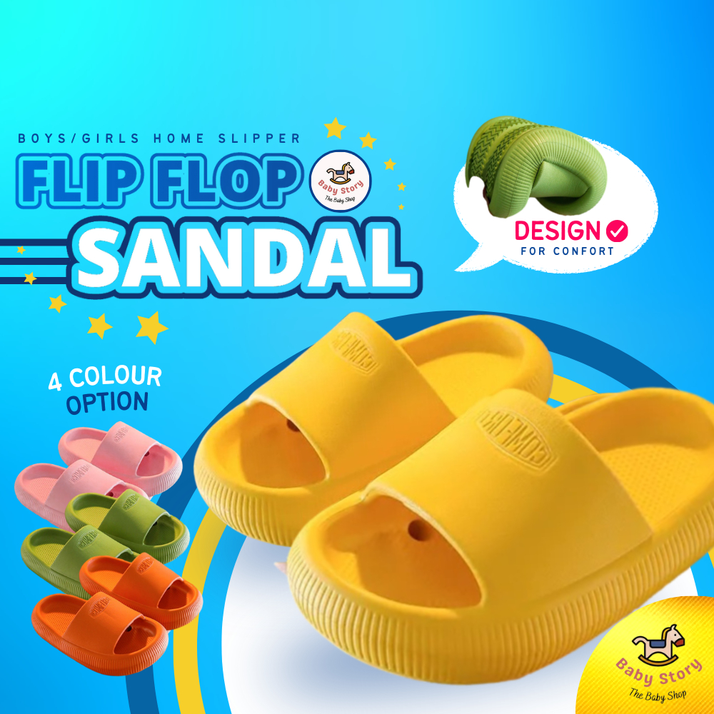 5 colours Kids Home Slipper Budak Perempuan Selipar Budak Lelaki Boy ...
