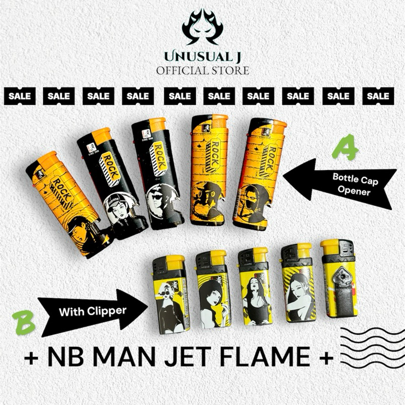 HargaRuntuh UJB ORIGINAL NB Man Jet Flame Refillable Lighter With Non ...