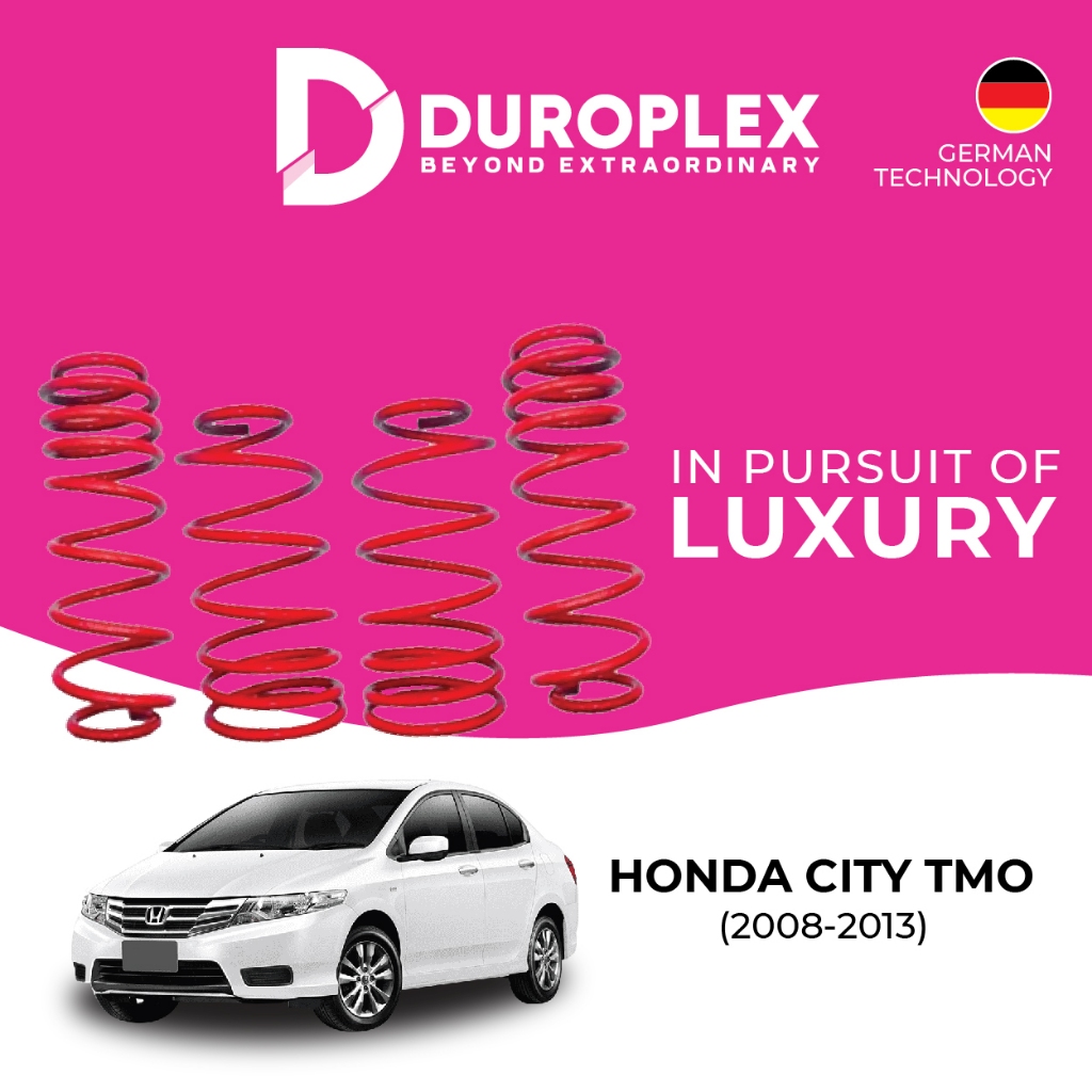 DUROPLEX Full Set Heavy Duty Lowered Sport Spring Honda City TMO (2008 ...