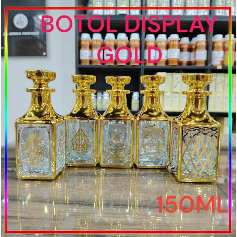 BOTOL DISPLAY GOLD 150ML WITH BOX NEW DEISIGEN | Shopee Malaysia