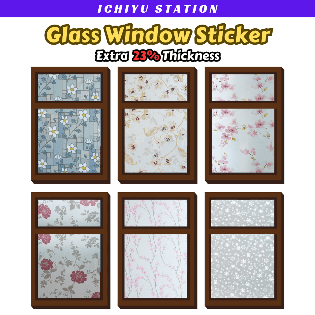 90cm Frosted Tingkap Nako Kaca Dapur Cermin pelekat Glass Window ...