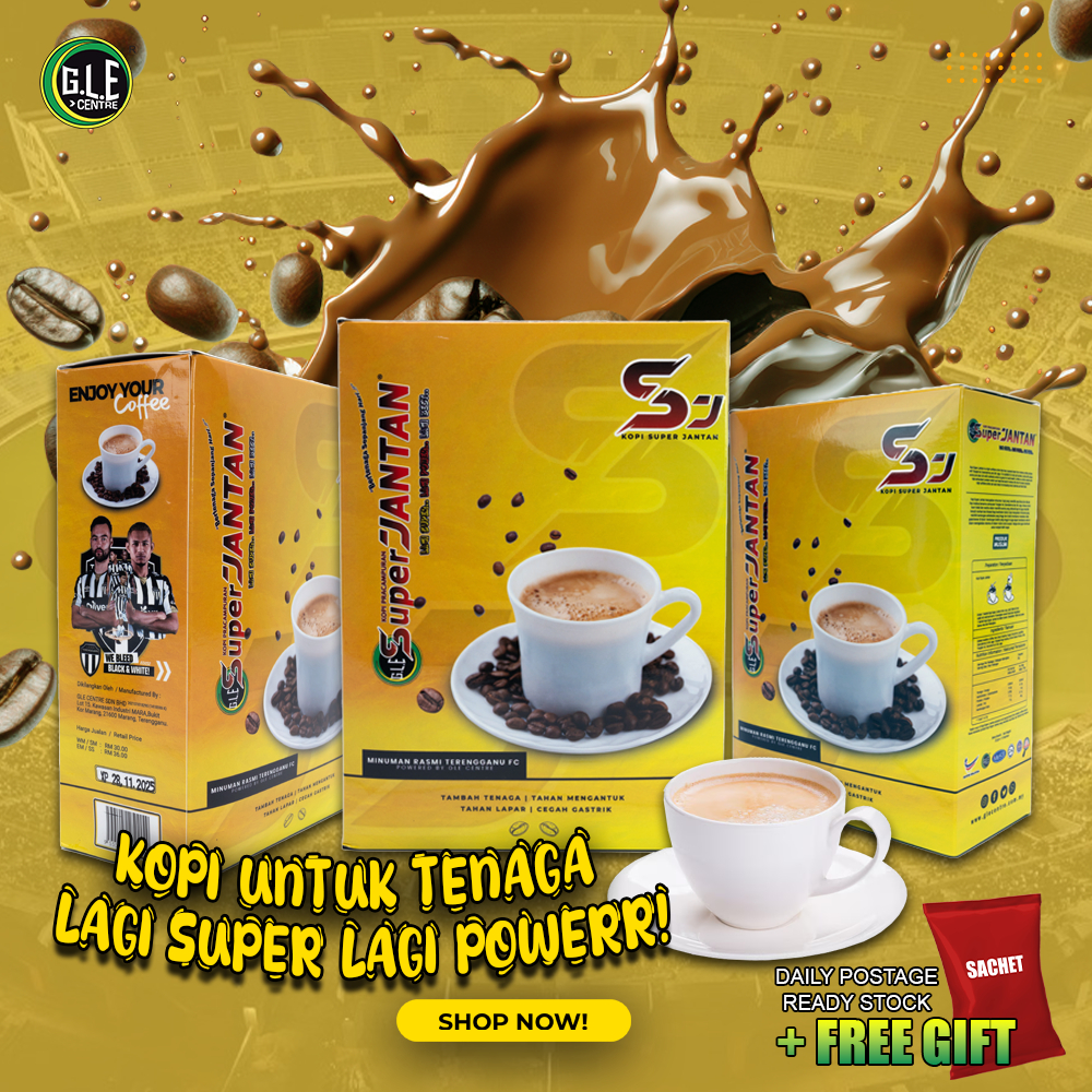 🔥PROMOSI !🔥 GLE KOPI SUPER JANTAN NEW PACKAGING | Shopee Malaysia