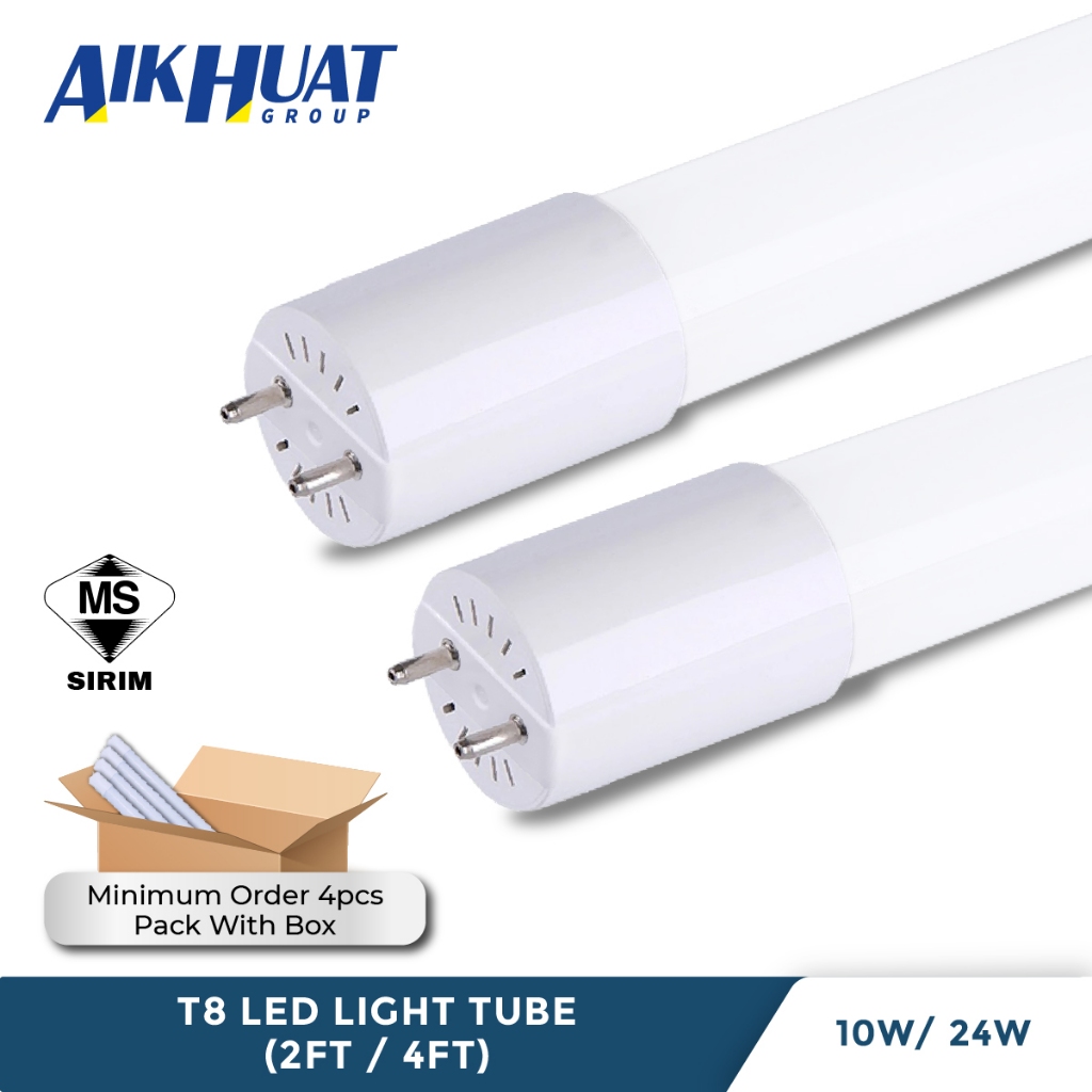 (Sirim) T8 LED Light Tube 2FT & 4FT LED Fluorescent Extra Bright Wall Ceiling Lighting Lampu ...