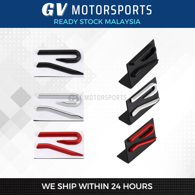 READY STOCK Volkswagen R-Line 3D Metal R Design Emblem Logo Front ...