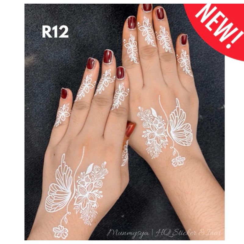 ⚡️24 HOURS LOCAL SHIP⚡️[FREE DIAMONDS] 50 EXCLUSIVE DESIGN Sticker Inai ...