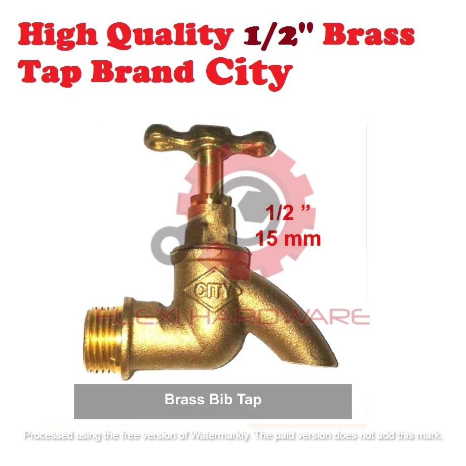 High Quality 1/2'' Brass Tap Brand City | Shopee Malaysia