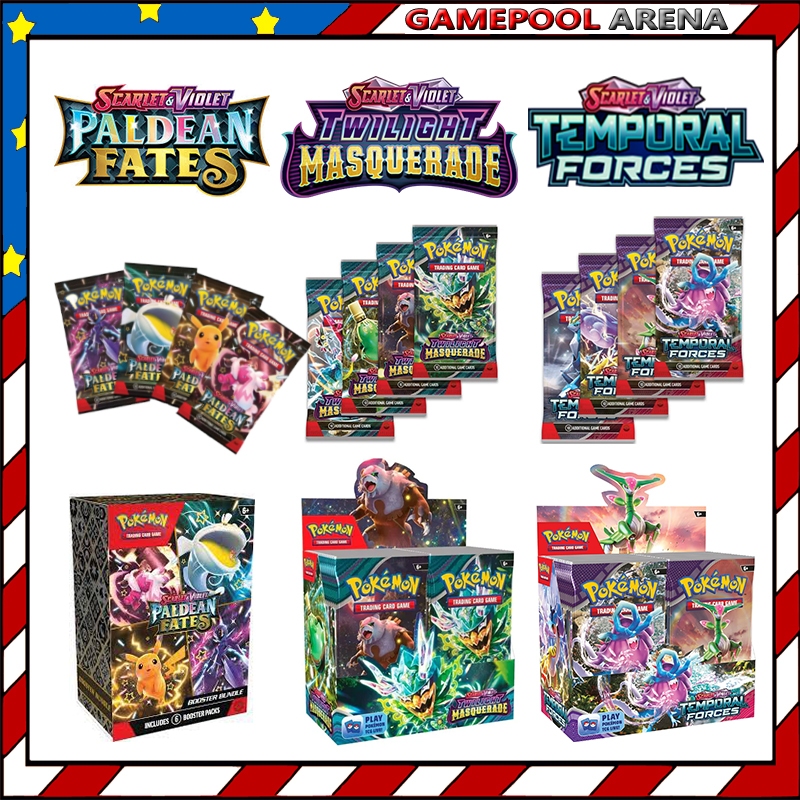 Pokémon TCG SV4.5 Paldean Fates | SV05 Temporal Forces | SV06 Twilight ...