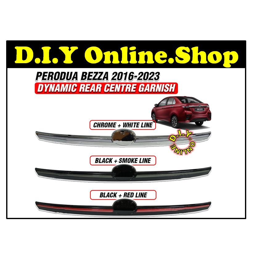 PERODUA BEZZA 2016-2023 DYNAMIC REAR CENTER BRAKE LIGHT GARNISH LED ...