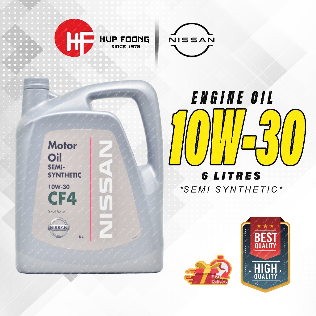 Nissan Engine Oil Diesel Motor 10w30 Minyak Hitam Kereta Navara 4x4 ...