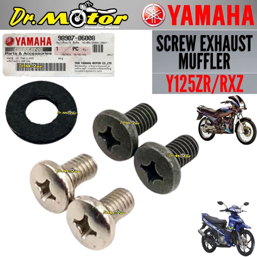 Y125ZR RXZ Screw Exhaust MUFFLER Protector CAVER Ezos Skru EXJOS EKZOS ...