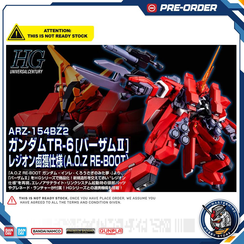 BANDAI HG 1/144 Gundam TR-6 [BarzamⅡ] Re-Zeon Captured (A.O.Z Re-Boot ...
