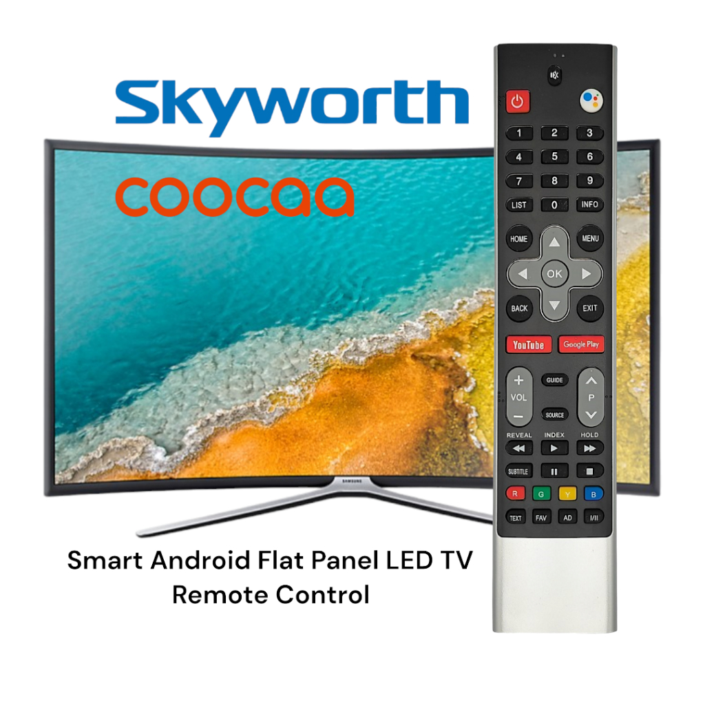 Compaible For Skyworth / Coocaa Voice Function Android LED Flat Panel Smart TV Remote Control ...