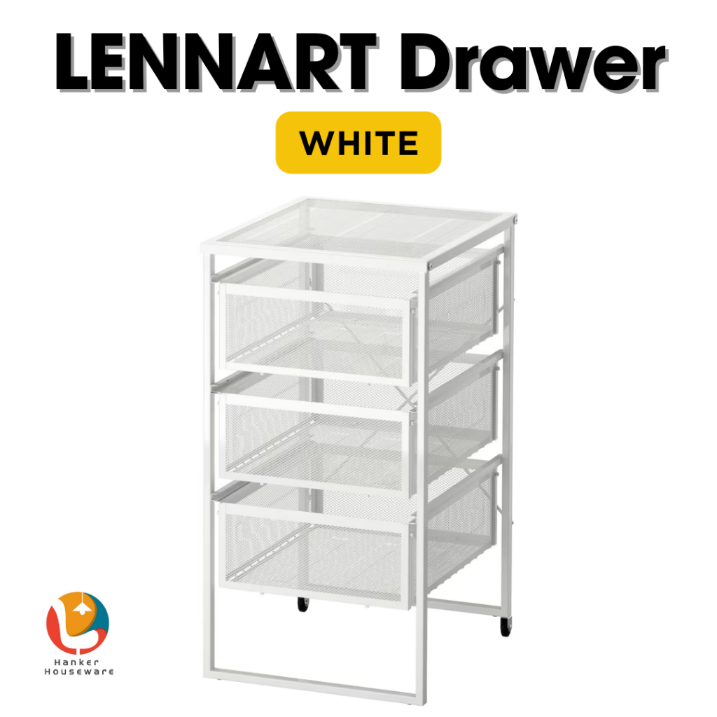 IKEA LENNART Drawer unit Unit Laci IKEA LENNART Penyimpanan Pejabat ...