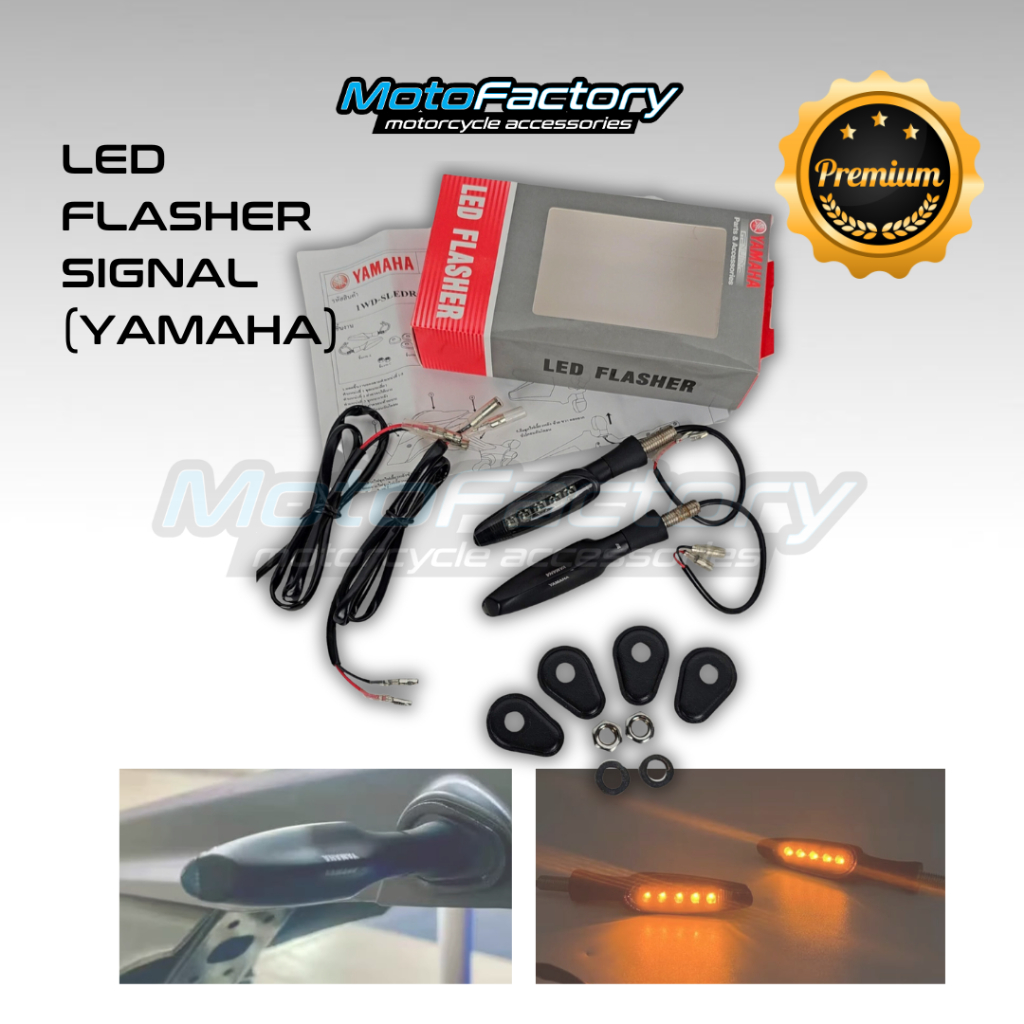 UNIVERSAL LED FLASHER LAMP SIGNAL LED BELAKANG SIGNAL - Y15ZR, Y16ZR ...
