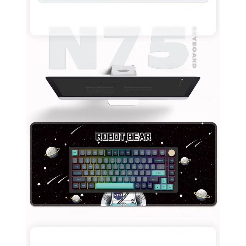 🔥Ready stock🔥VGN N75 Pro Tri-Mode Gasket Mechanical Keyboard RGB ...