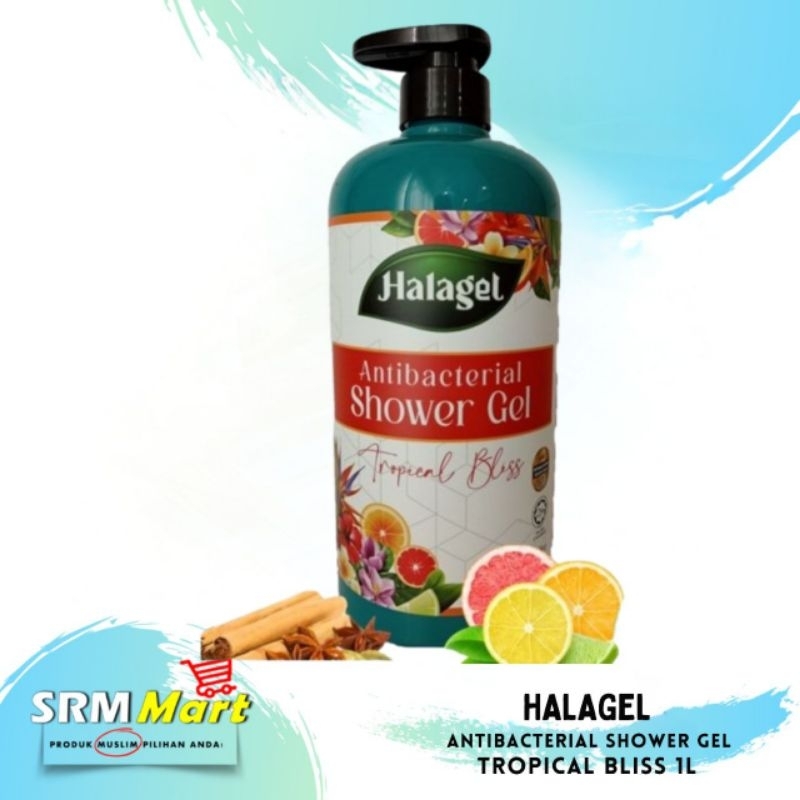 HALAGEL Antibacterial Shower Gel Tropical Bliss 1L | Shopee Malaysia