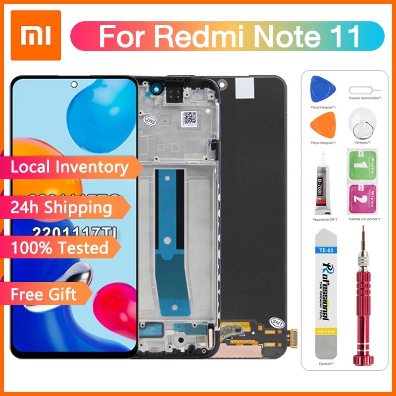 TFT LCD with Frame For Redmi Note 11/Note 11S 4G/POCO M4 Pro 4G LCD Display Touch Screen ...