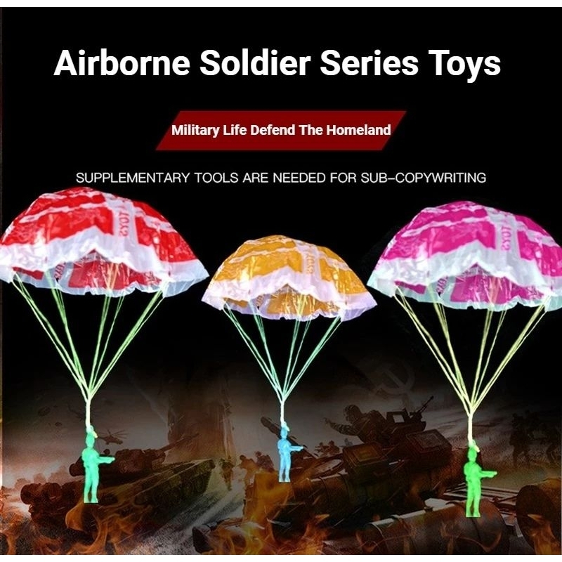 Hand Tossing Soldier Parachute Toys Air Parachutes Mini Airborne Troops ...