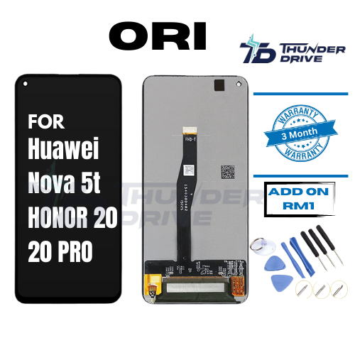 Thunder Drive ORI LCD Skrin Sentuh Serasi Dengan HW NOVA 5T honor 20 ...