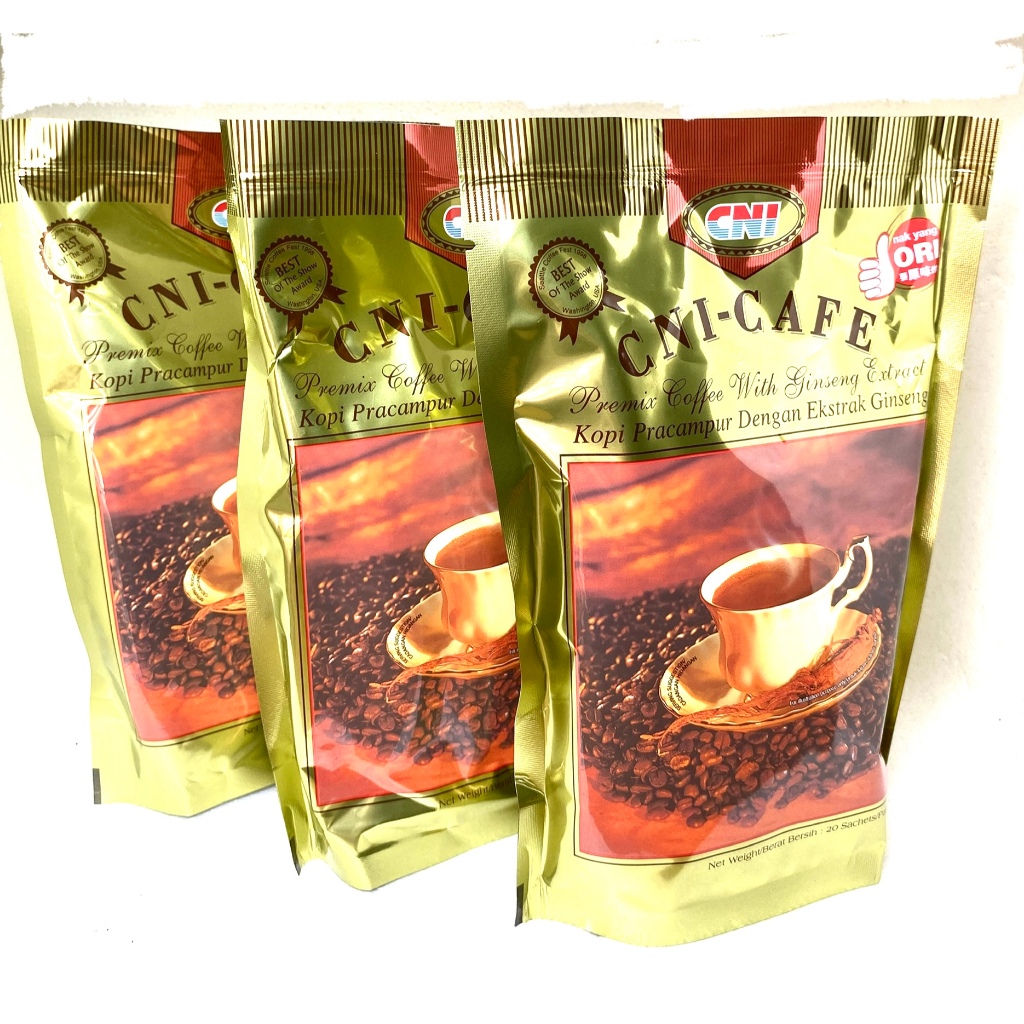 CNI Cafe - Ginseng Coffee 20g x 20Sachets x 3 packs | Shopee Malaysia