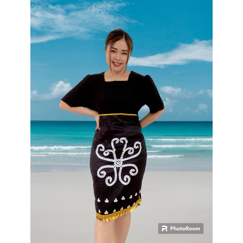 BORNEO DRESS SQUARE BURIEK PRINTED (Midi) | Shopee Malaysia