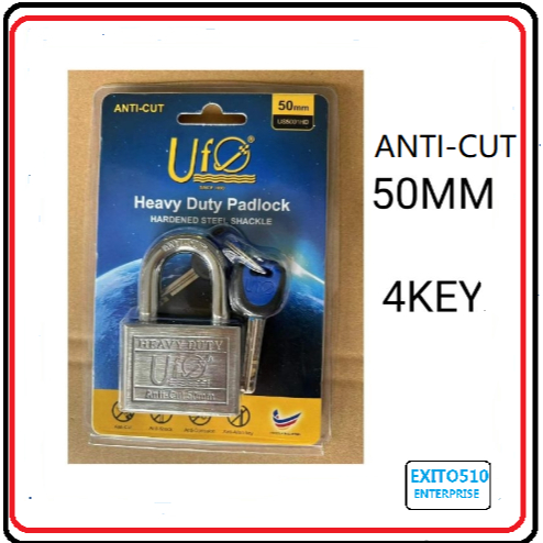 UFO PADLOCK 50mm HEAVY DUTY/UFO 50MM HEAVY DUTY ANTI CUT PADLOCK ...