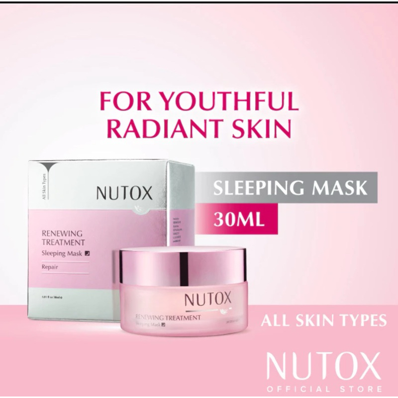 NUTOX Renewing Treatment Sleeping Mask Repair 30ml All Skin Type(Exp 10 ...