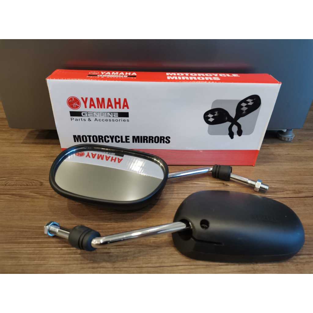 SPARK 135 YAMAHA THAILAND ORIGINAL CHROME SIDE MIRROR CERMIN SISI LC135/Y15/125ZR/NVX155/Y100 ...