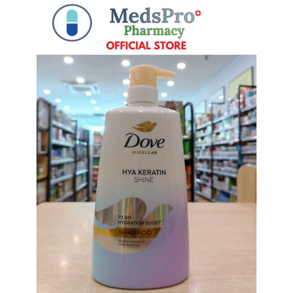 DOVE MICELLAR HYA KERATIN SHINE 72HR HYDRATION BOOST SHAMPOO 650ML ...