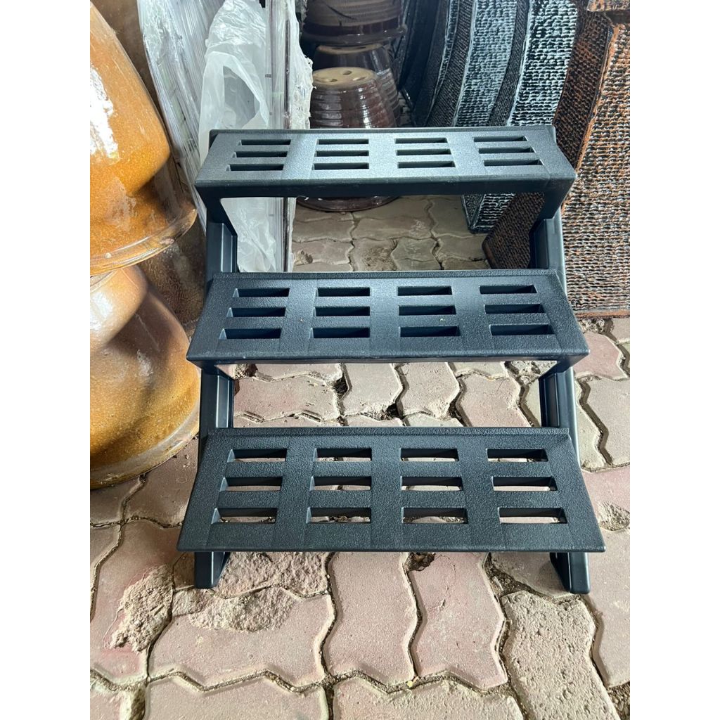 3 TIER FOLDABLE RAK PASU POKOK BUNGA PLASTIK FELTON Flower Rack PLASTIK ...
