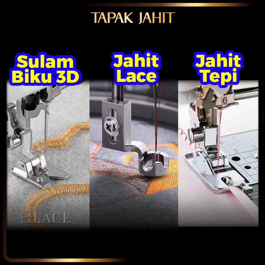 Tapak Sulam Biku / Tapak Sulam Border Lace Tampal Lace untuk Mesin ...