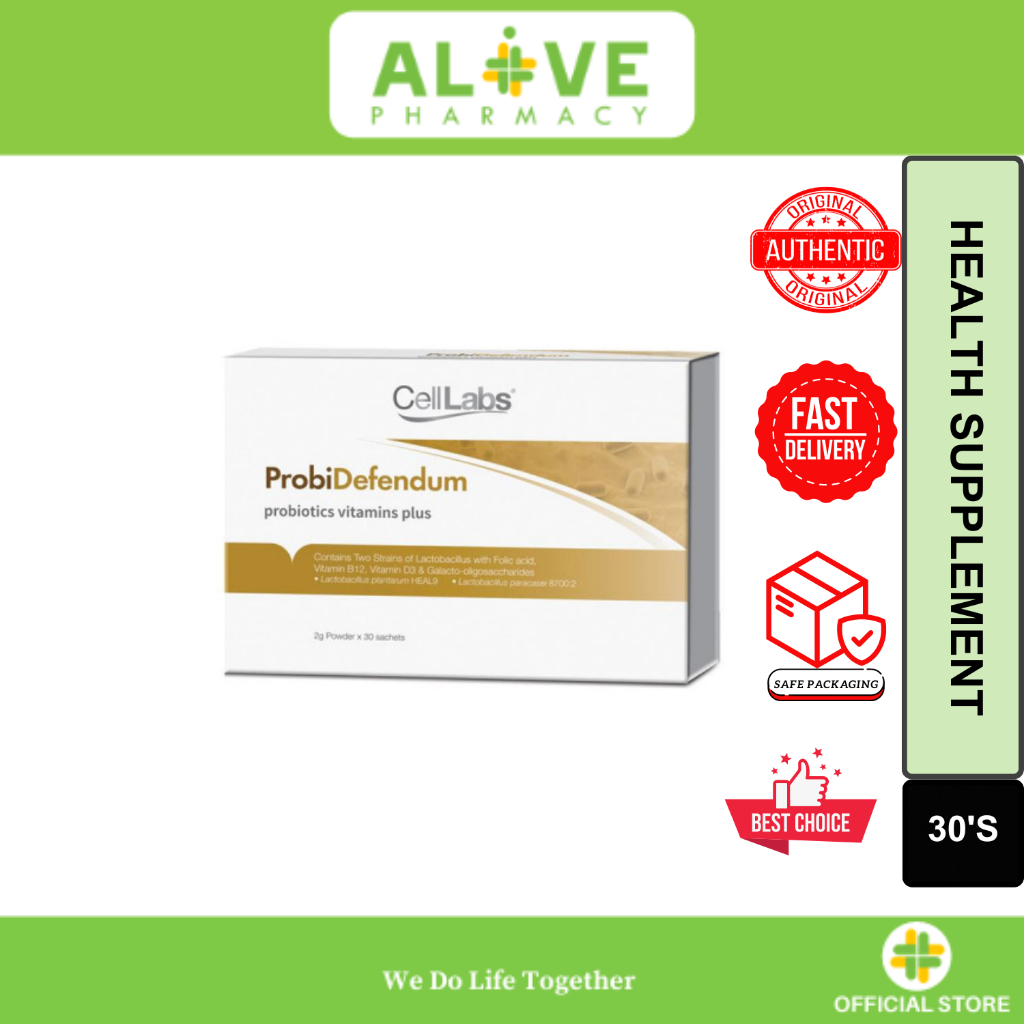 CELLLABS PROBIDEFENDUM PROBIOTICS VITAMIN PLUS 30'S | Shopee Malaysia