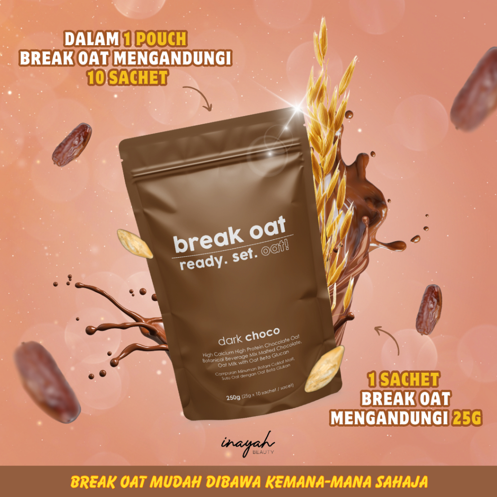 BREAK OAT CHOCOLATE | READY STOCK SUPPLEMENT | Shopee Malaysia