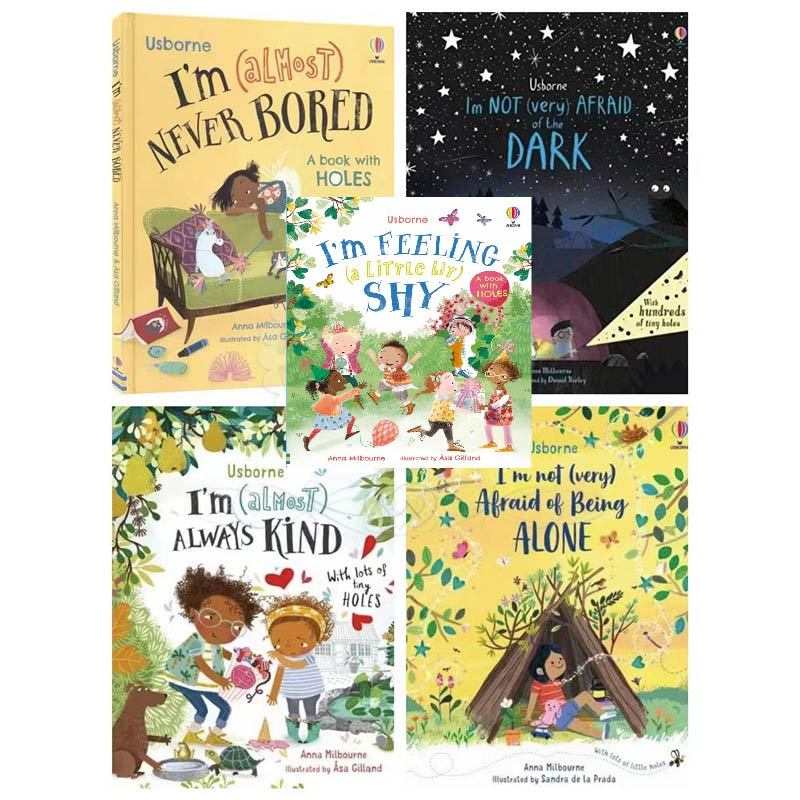 Usborne I'm Not (Very) Afraid of Being Alone, Afraid of dark/ I'm (Almost) Always Never Bored ...