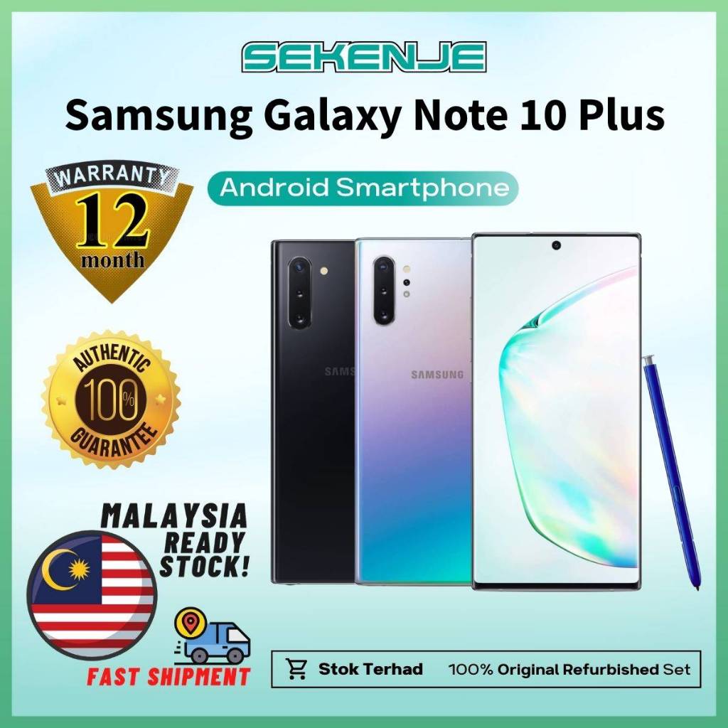 Samsung Galaxy Note 10 Plus 256GB / 512GB + 12GB RAM 100% Original ...