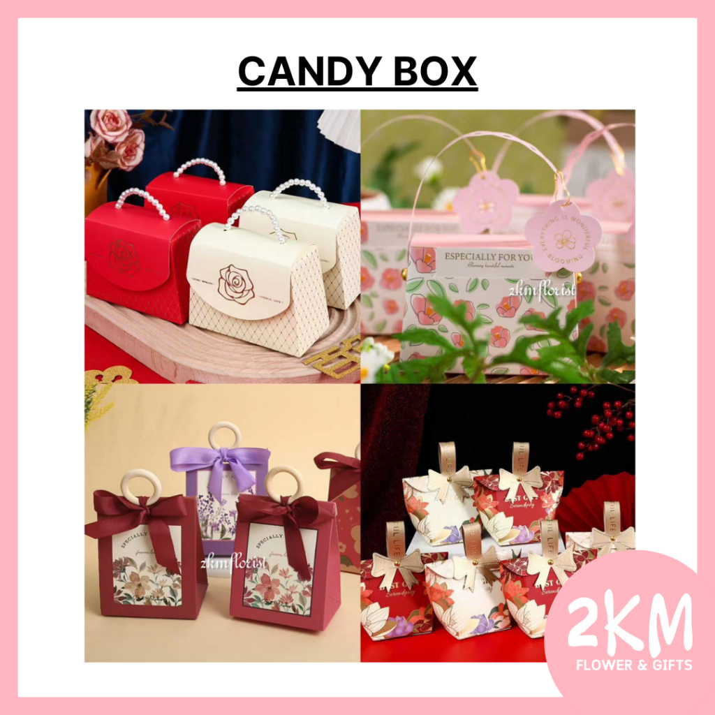 (5PCS) CANDY BOX Wedding Party Birthday Goodies Gift Souvenir Doorgift ...