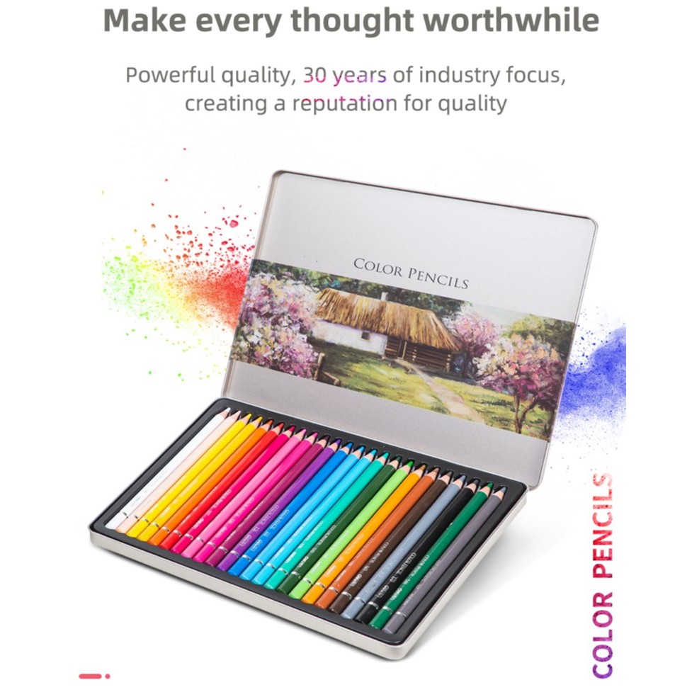Deli Signature Oil Colour Pencil Pensel Warna School Ergonomic Shape ...