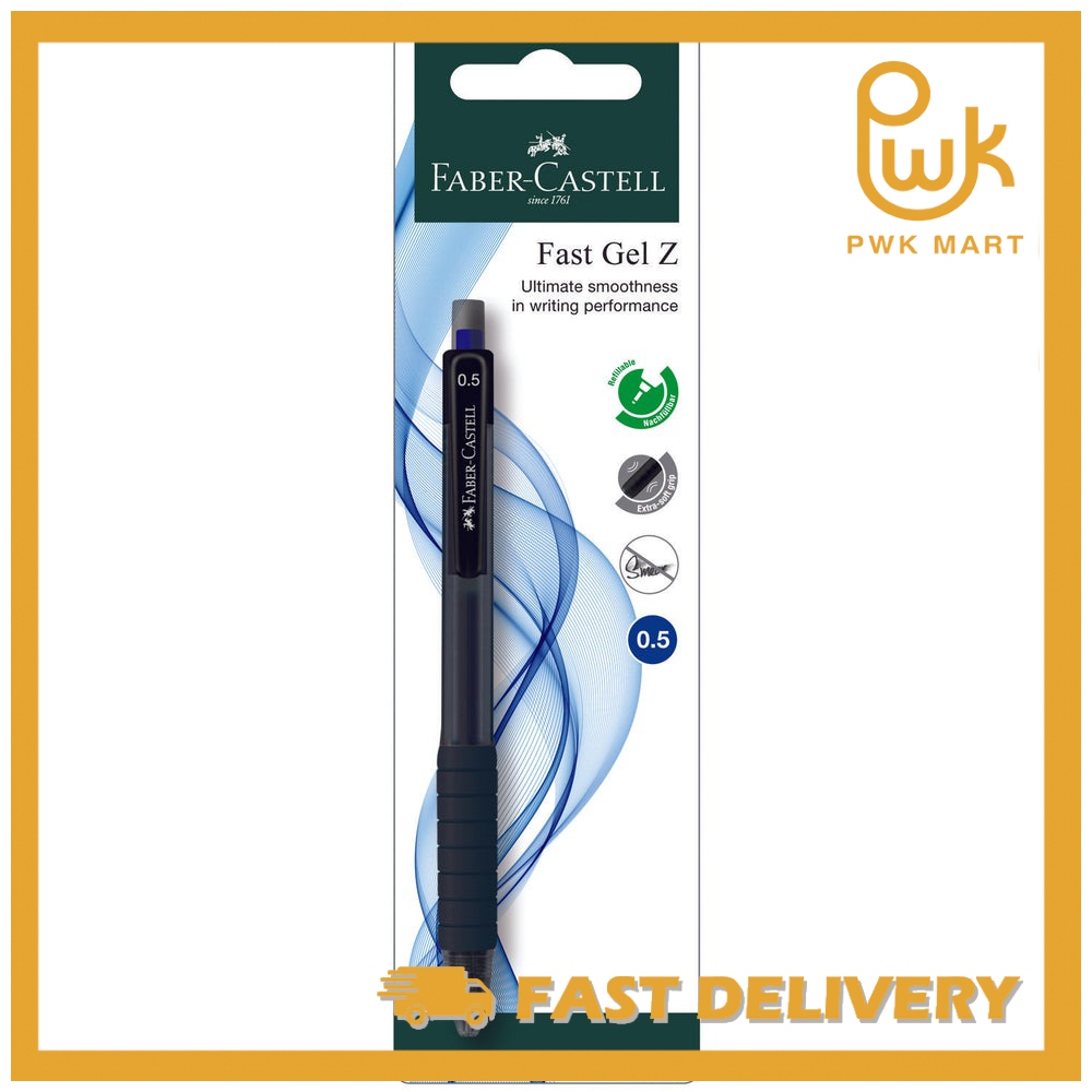 FABER CASTELL FAST GEL Z PEN 6427 0.5 RED / BLUE / BLACK | Shopee Malaysia