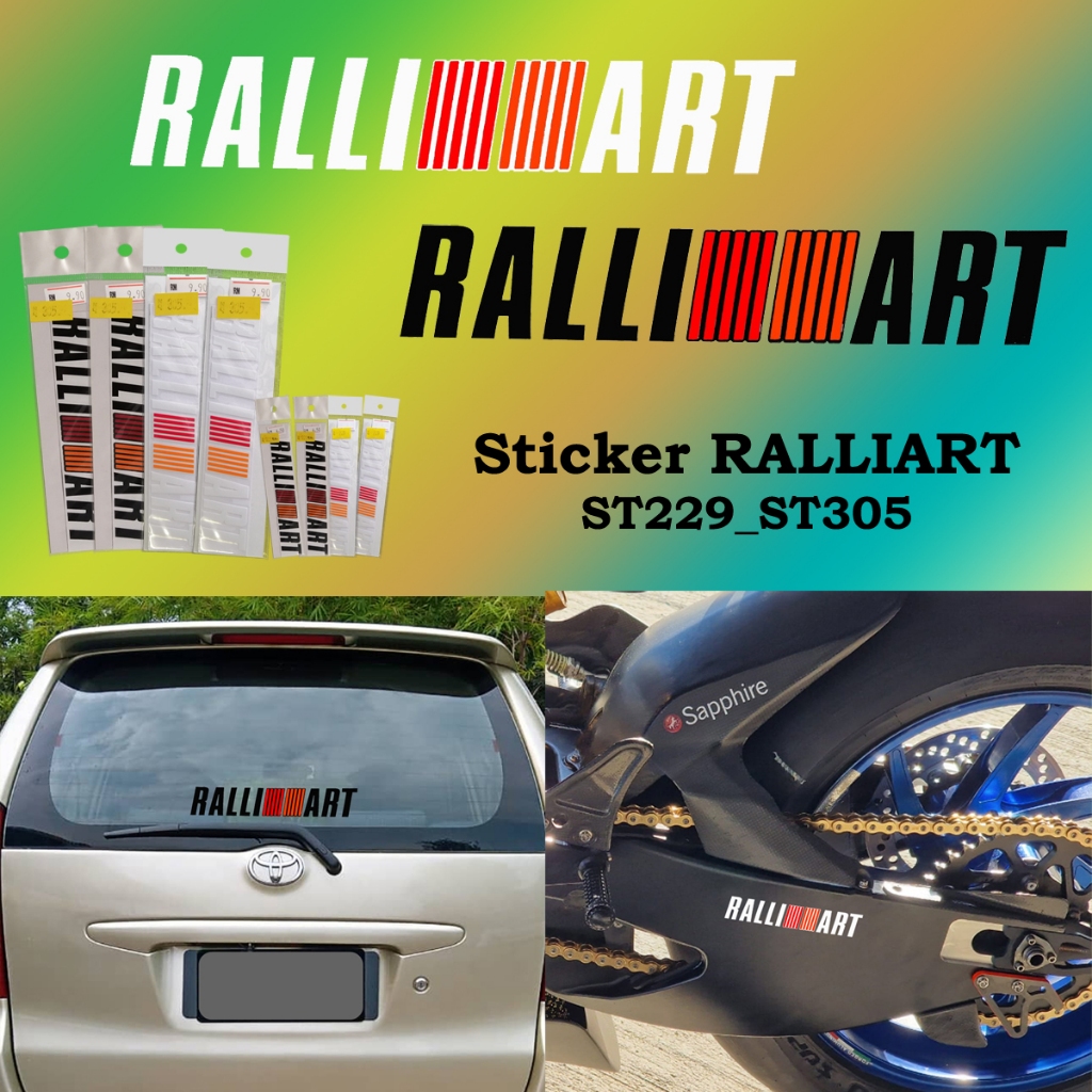Sticker Motor Kereta RALLIART Tampal Luar | Shopee Malaysia