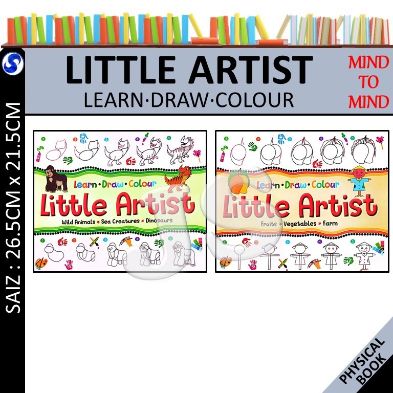 LITTLE ARTIST DRAWING BOOK FOR KIDS | BUKU MEWARNA KANAK-KANAK ...