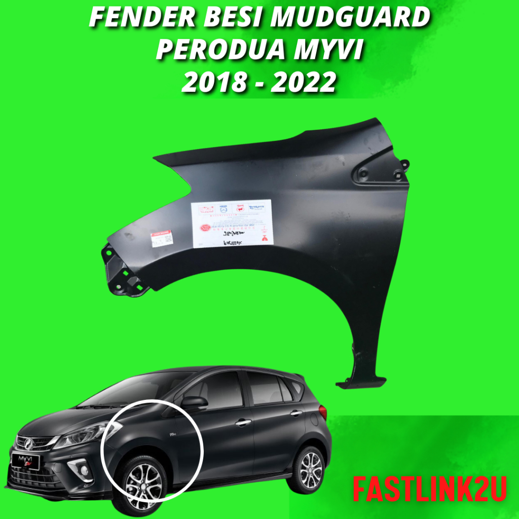 Fastlink Front Fender Besi Mudguard Original Perodua Myvi 2018 - 2022 ...